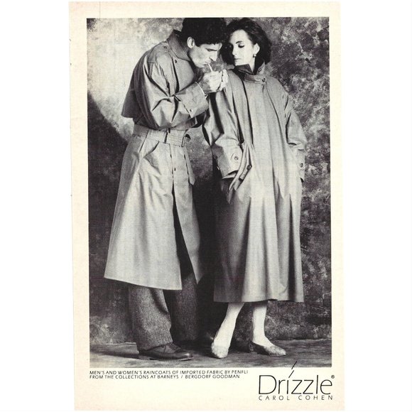 Art | Drizzle Carol Cohen Coat Raincoat Bergdorf Goodman 198s Vintage ...